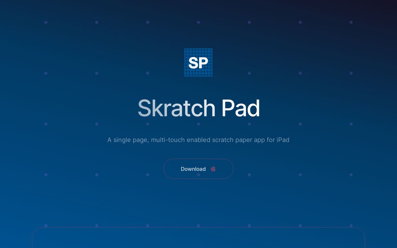Skratch Pad App